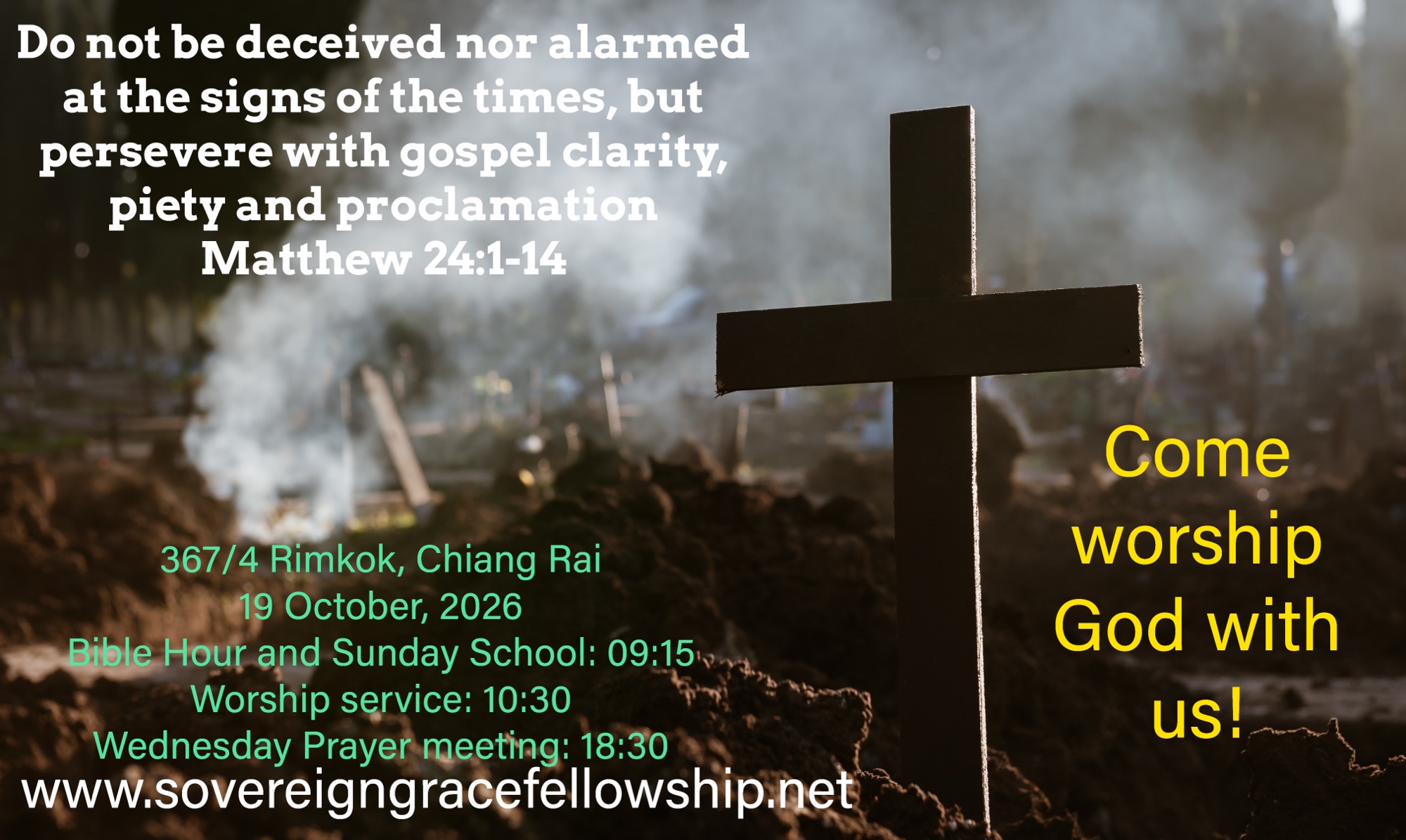 The signs of the times: Persevere with gospel clarity, piety and ...